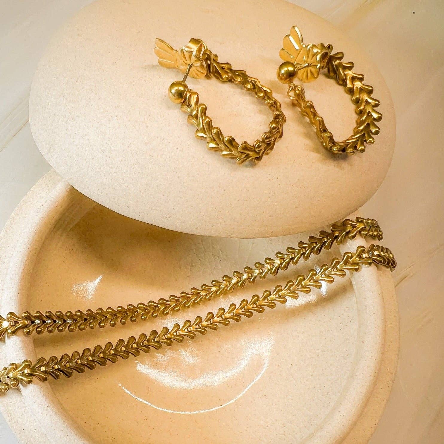 Roman Chain Link Earring