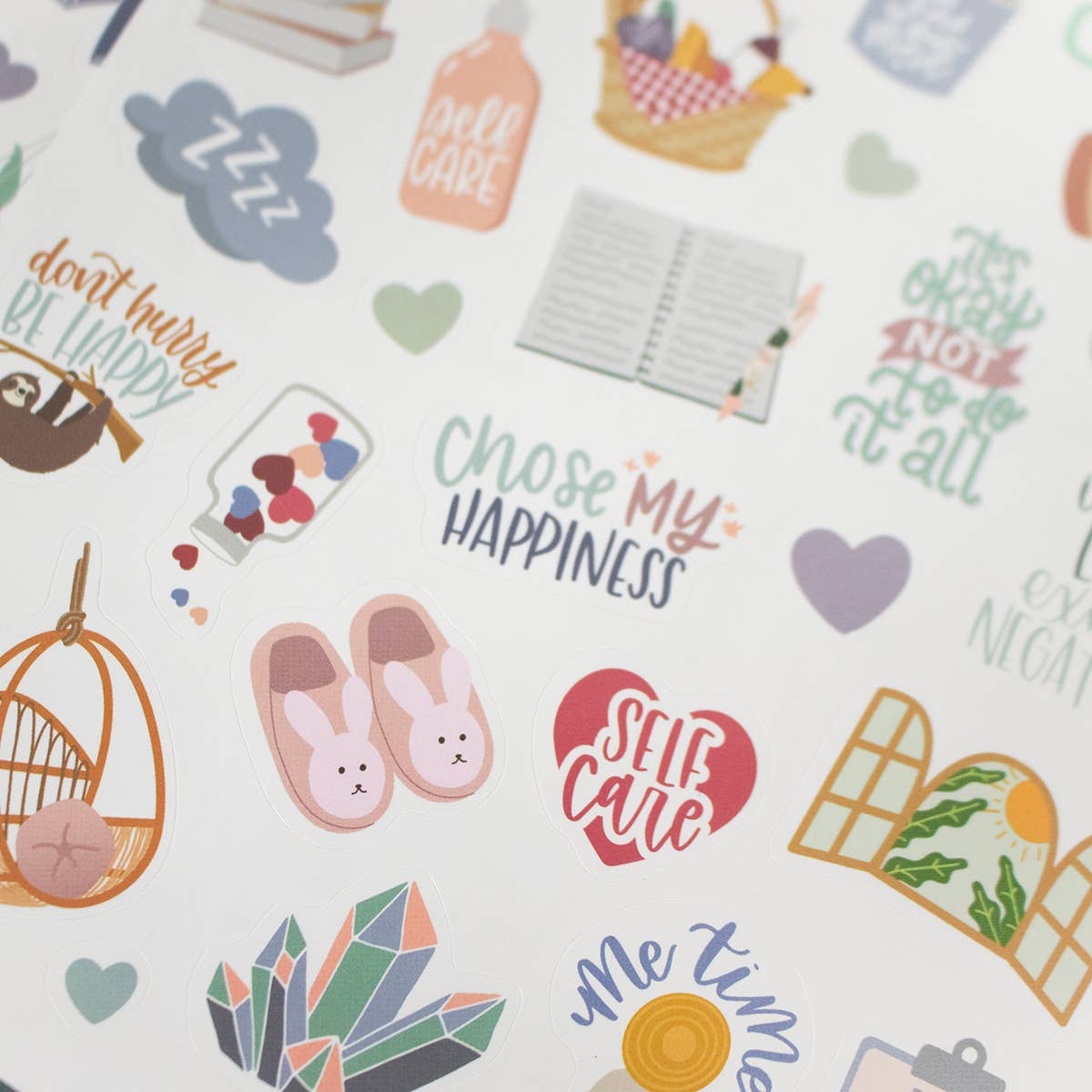 Planner Stickers, Rest Is Self Care Pack
