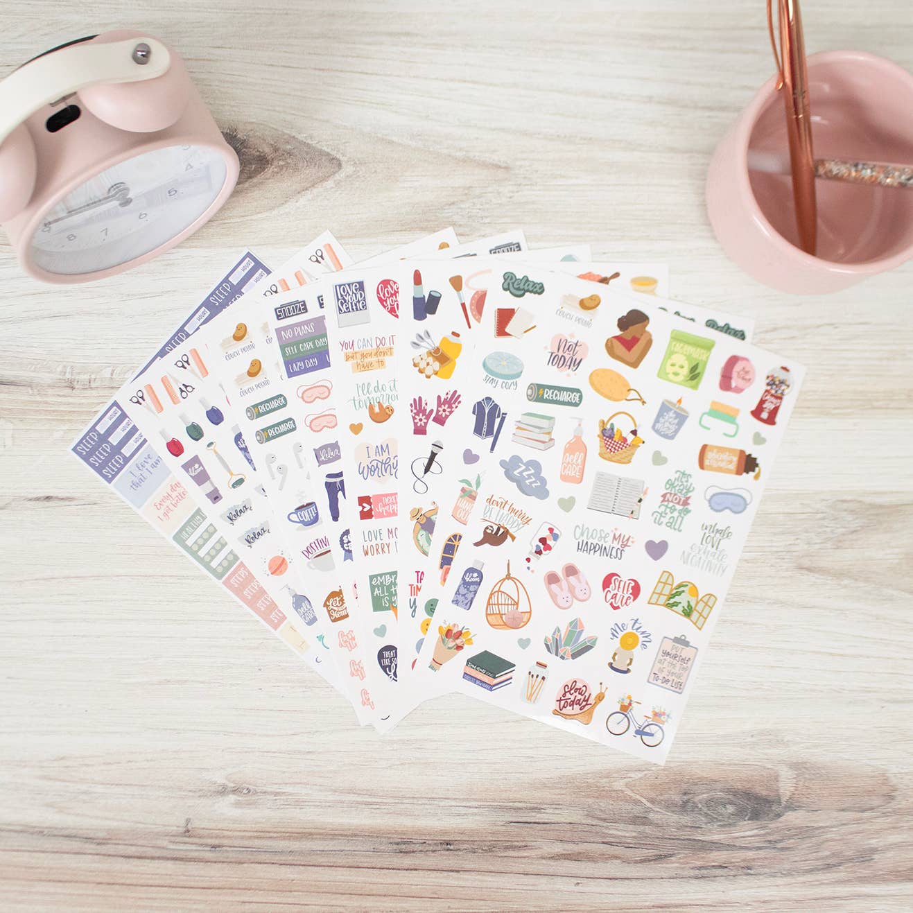 Planner Stickers, Rest Is Self Care Pack